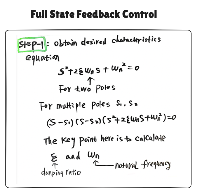 Full State Feedback Controller – Robotics and Controls Engineering
